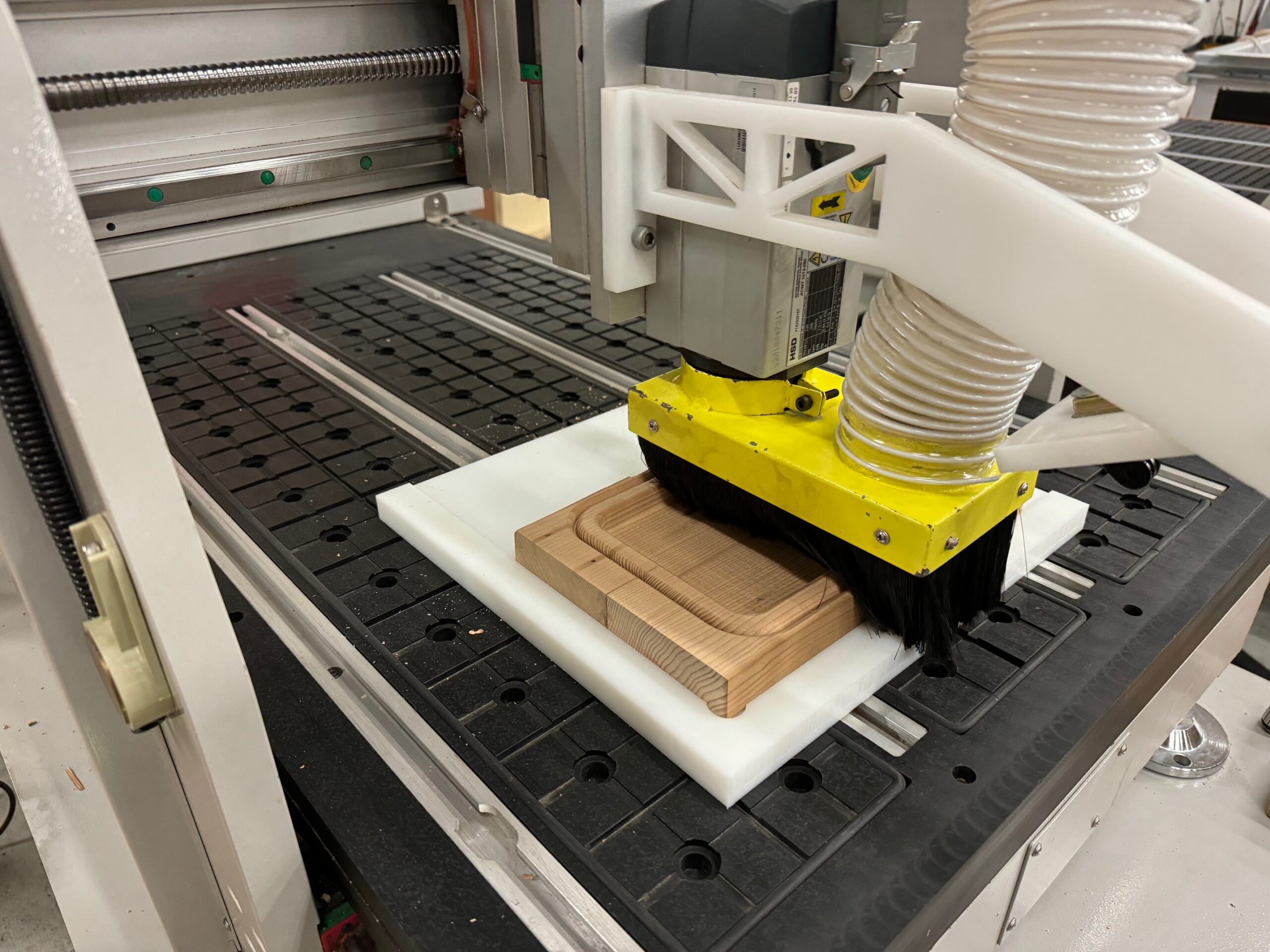 Multi-Purpose Vacuum Fixture Created With UHMW Plastic